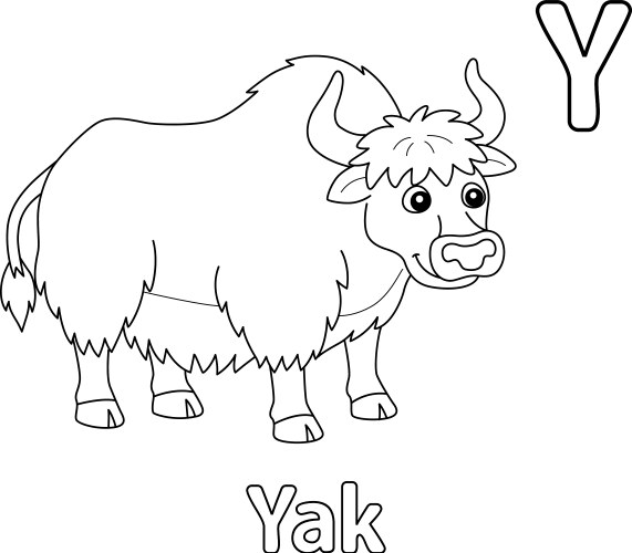 Yak Coloring Page Vector Images (over 190)