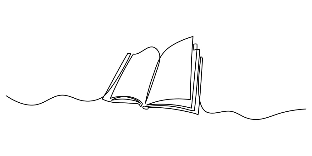 Open book line drawing Vector Images & Graphics for Commercial Use ...