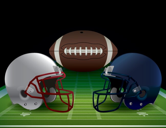 American football field Royalty Free Vector Image