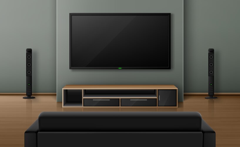 Cozy living room Royalty Free Vector Image - VectorStock