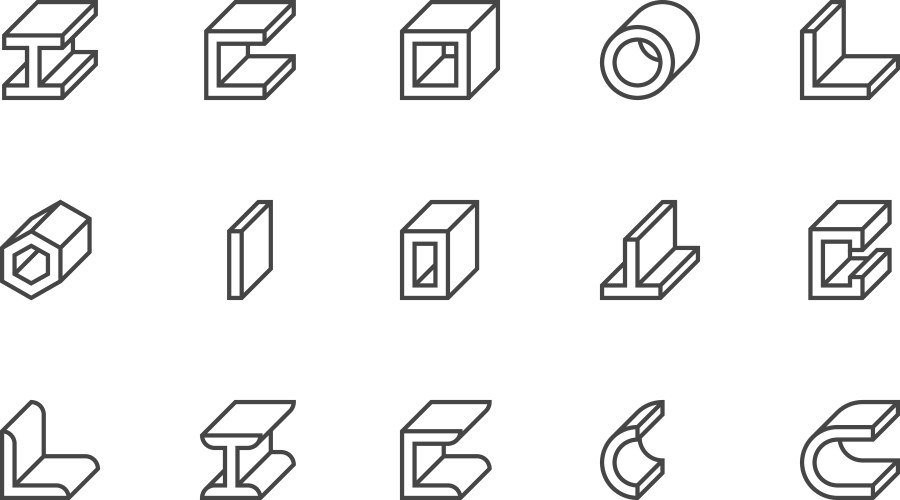 Steel icon Royalty Free Vector Image - VectorStock