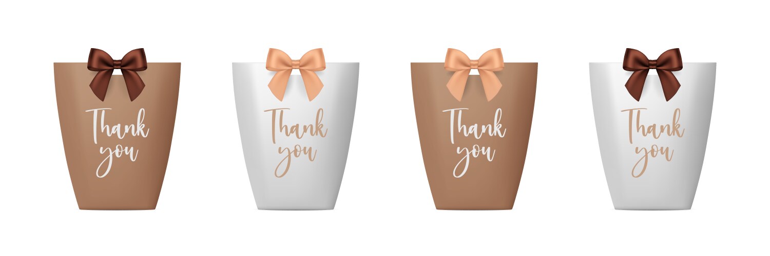 3d realistic blank gift card Royalty Free Vector Image