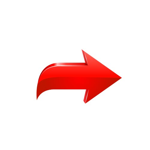 Red arrow icon Royalty Free Vector Image - VectorStock