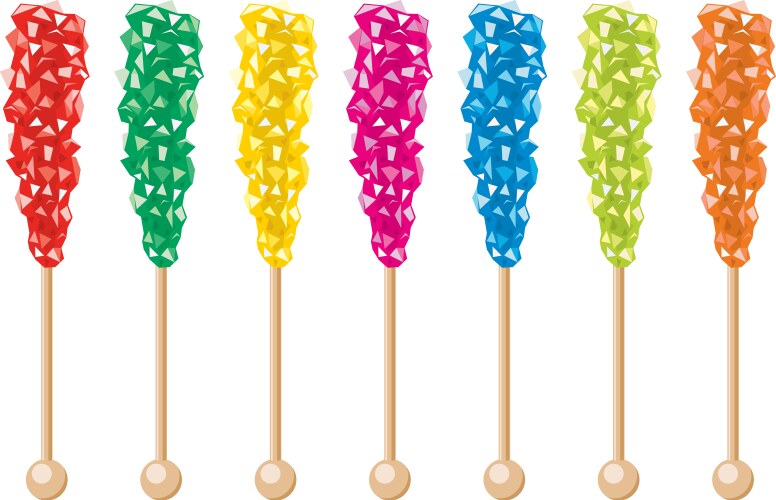 Border colorful twisted lollipop candy Royalty Free Vector