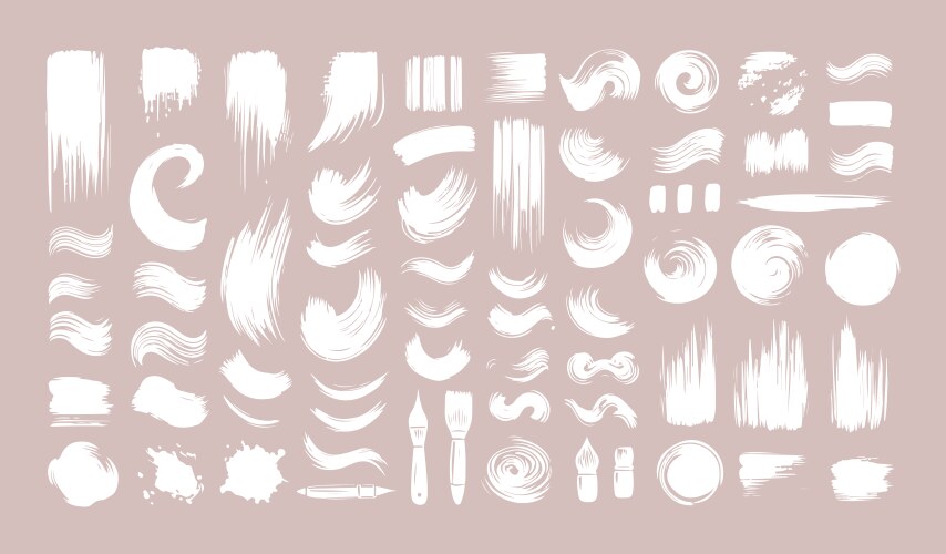 Single Brush Stroke Vector Images (over 2,300)