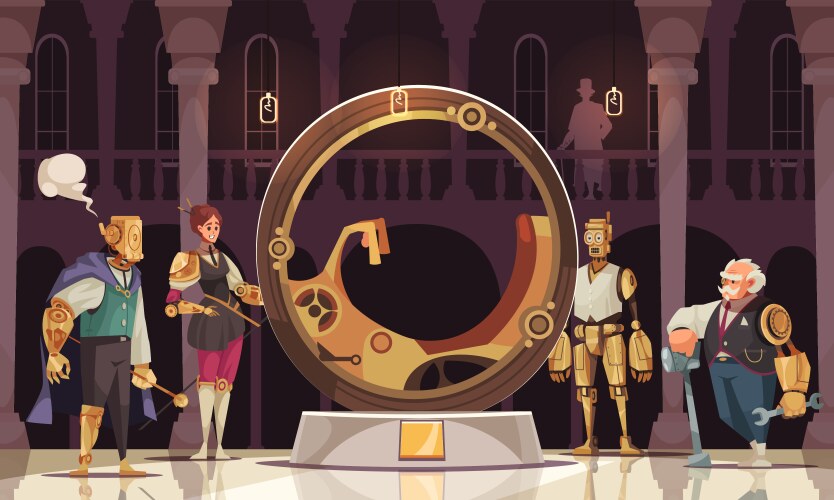 Cartoon steampunk Royalty Free Vector Image - VectorStock