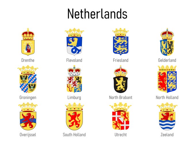 Portugal coat of arms portuguese heraldic emblems Vector Image