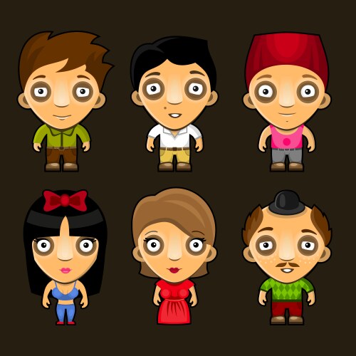 Cartoon group of people Vector Images & Graphics for Commercial Use ...