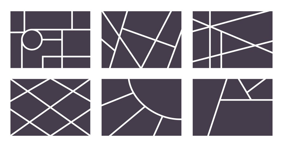 Simple funny photo collage template Royalty Free Vector