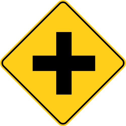 Intersection Road Sign Vector Images (over 7,200)
