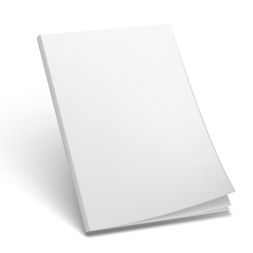Blank magazine template with cover Royalty Free Vector Image