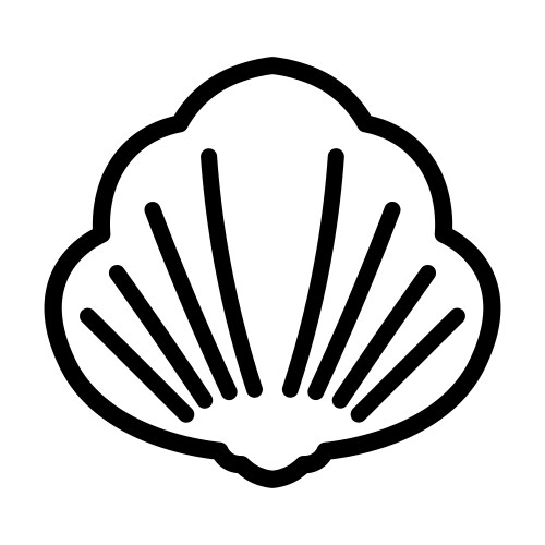 Seashells Black and White Clipart Vector Images (over 250)