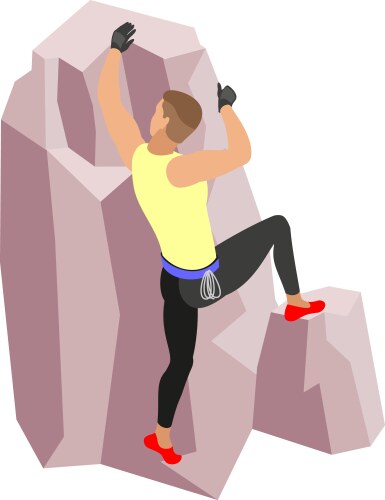 Climbing wall icon Royalty Free Vector Image - VectorStock