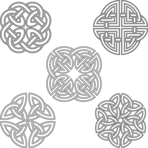 Celtic knot ethnic ornament geometric Royalty Free Vector