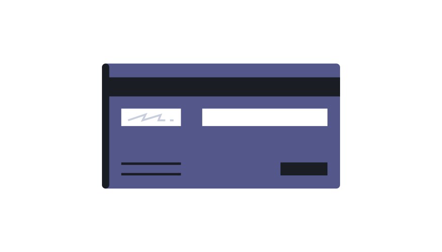 Credit Card Back Template Vector Images (over 1,500)