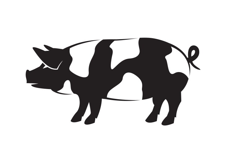 Pig and piggy Royalty Free Vector Image - VectorStock