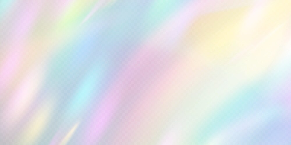 Rainbow light prism effect transparent background Vector Image