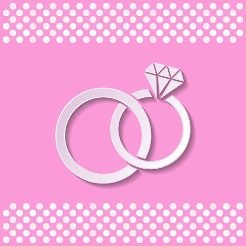 Wedding ring icons Royalty Free Vector Image - VectorStock