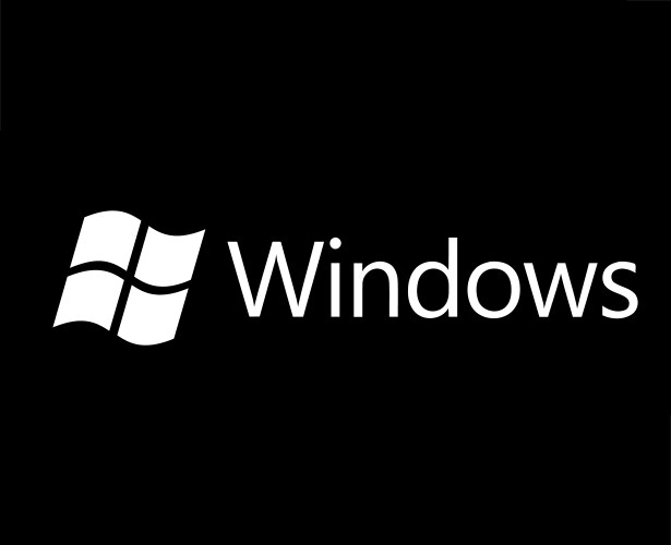Windows microsoft brand logo symbol blue design Vector Image