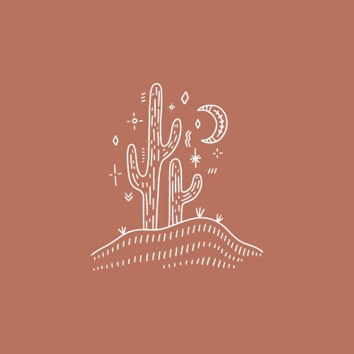 Boho Cactus Vector Images (over 1,700)