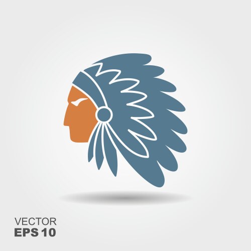 Indian chief mascot Royalty Free Vector Image - VectorStock