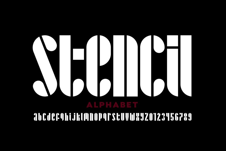 Piano font Royalty Free Vector Image - VectorStock