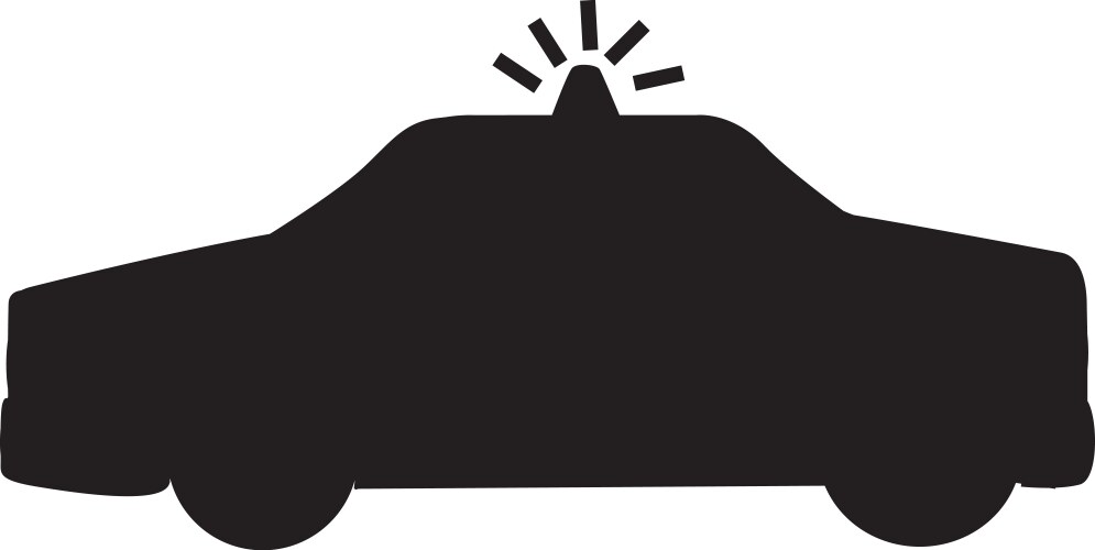 Police patrol car icon Royalty Free Vector Image