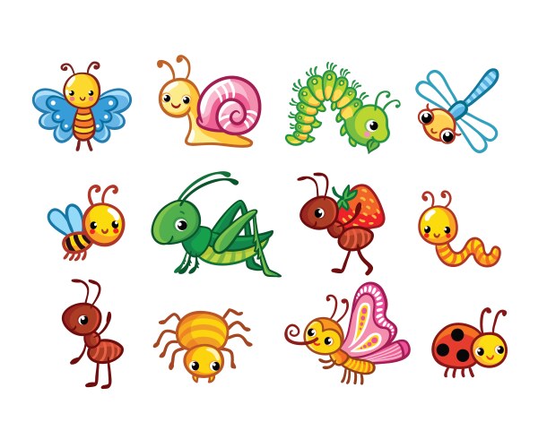 Cartoon Insects Vector Images (over 83,000)