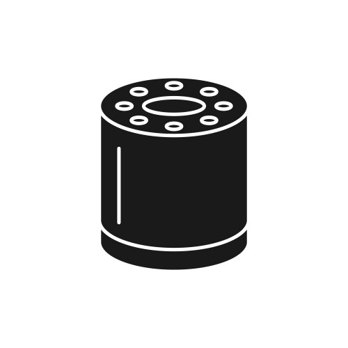 Oil filter icon set car engine fuel filtration Vector Image