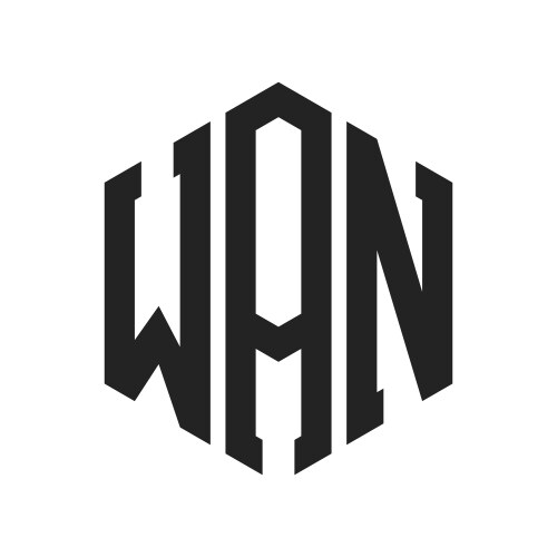 Nsr logo design initial letter monogram Royalty Free Vector