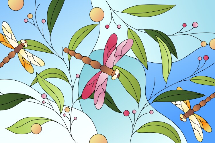 Gradient stained glass background Royalty Free Vector Image