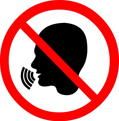 No Shouting Sign Vector Images (over 300)