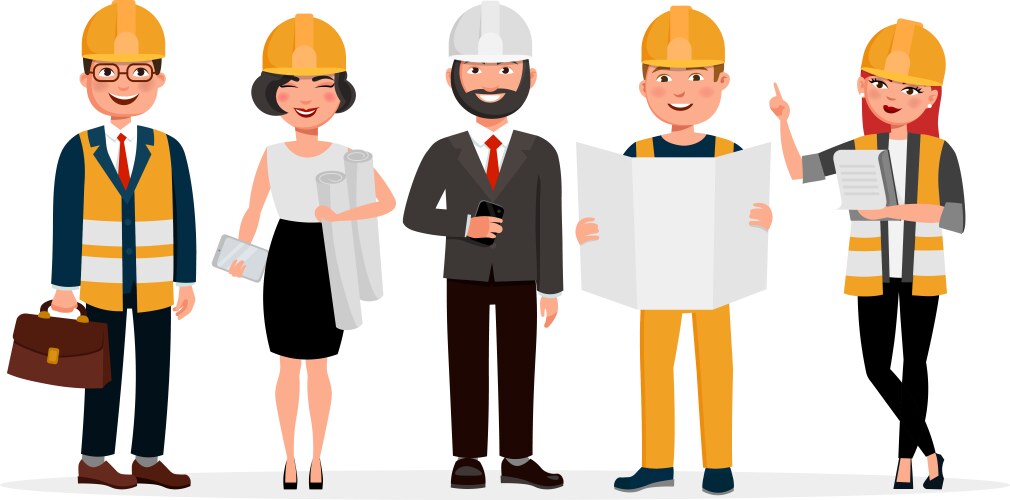 Civil engineers Royalty Free Vector Image - VectorStock