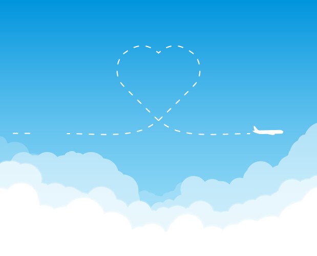 Airplane Heart Vector Images (over 4,600)