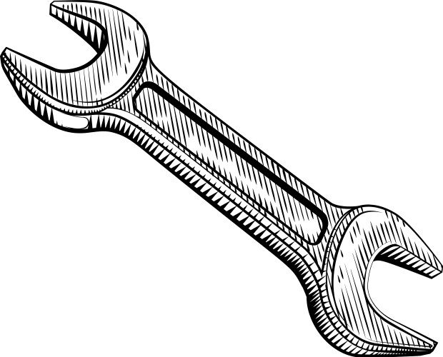 Spanner Symbol Wrench Vector Images (over 49,000)