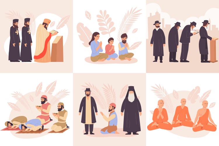 Christ bible story crucifixion composition Vector Image