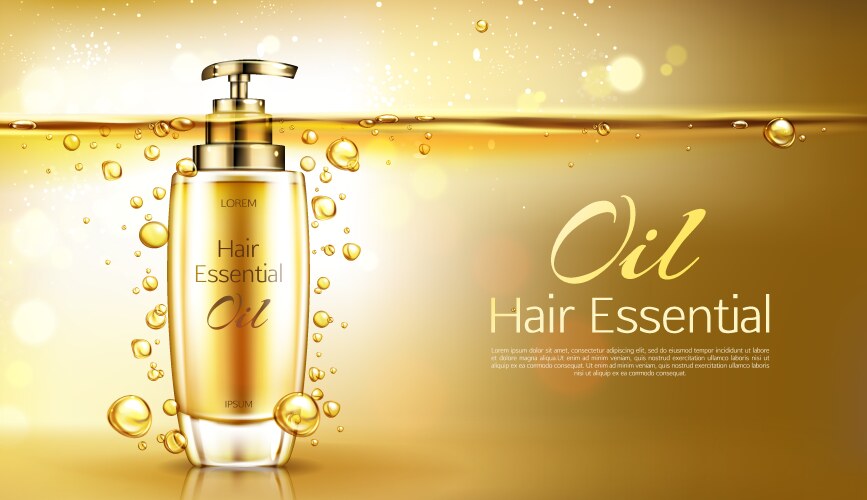 Cosmetic products realistic advertisement poster Vector Image