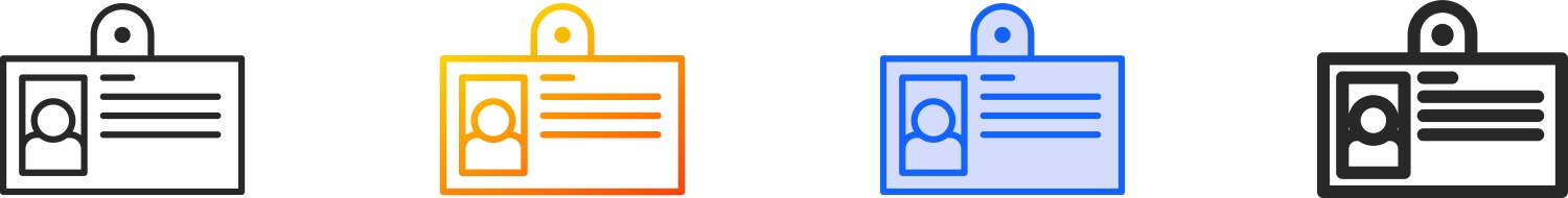 Calling iconthin linear gradient blue stroke Vector Image