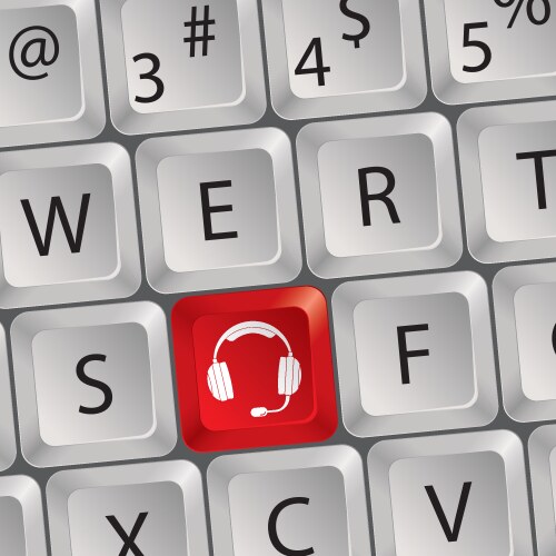 Keyboard like button Royalty Free Vector Image