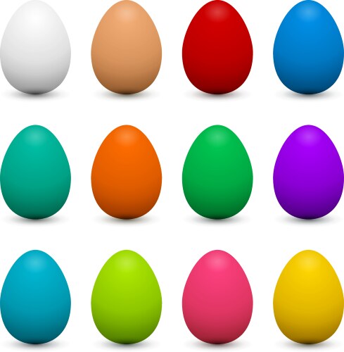Color egg Royalty Free Vector Image - VectorStock
