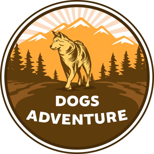 Dogs silhouette designs Royalty Free Vector Image