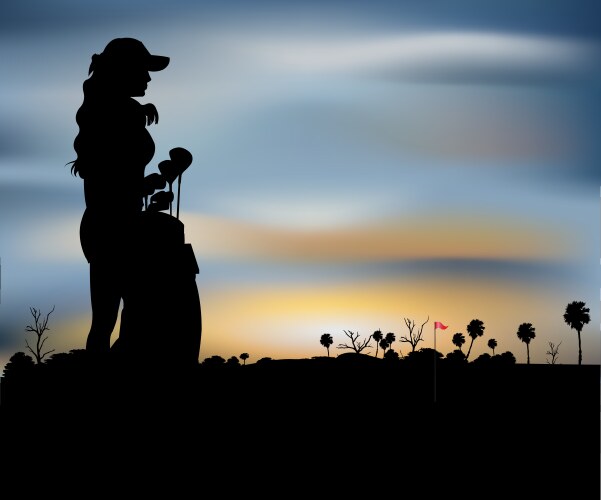 Female Golfer Vector Images (over 1,300)