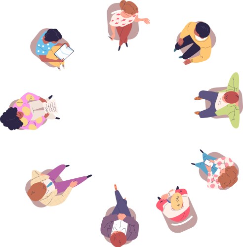 Top View Man Sitting Vector Images (over 1,000)