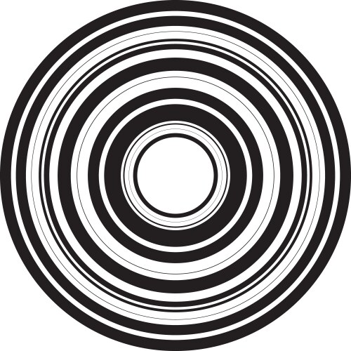 Concentric circles pattern abstract Royalty Free Vector