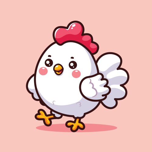 Cute Cartoon Chicken Vector Images (over 37,000)