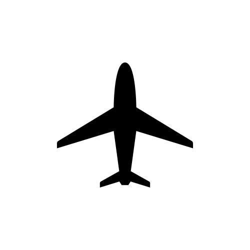 Plane icon airplane symbol in flat style Vector Image