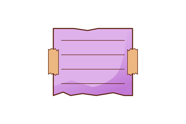 Sticky notes sticker set Royalty Free Vector Image