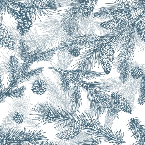 Seamless pattern fur-tree Royalty Free Vector Image