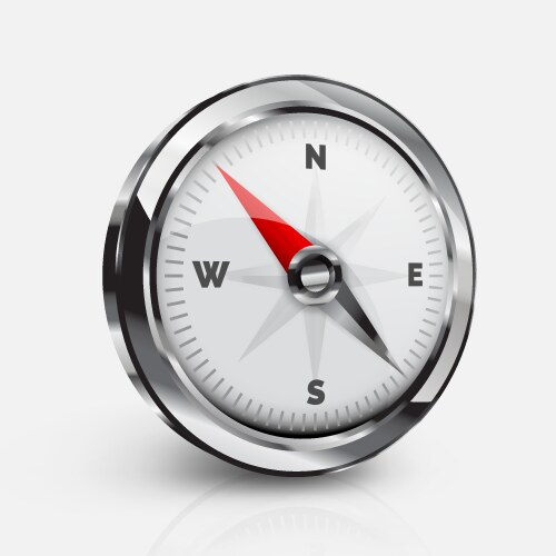 Compass Realistic Map Vector Images (over 610)
