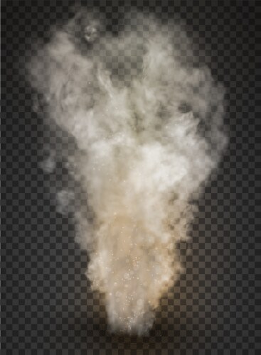 Explosion smoke blast realistic 3d Royalty Free Vector Image